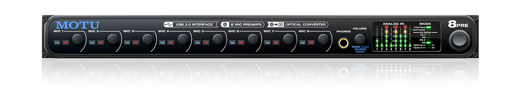 MOTU 8pre USB Audio Interface - St. Paul's Sound verkkokauppa