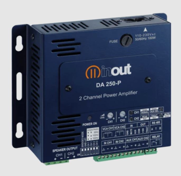InOut DA250-P päätevahvistin - St. Paul's Sound verkkokauppa